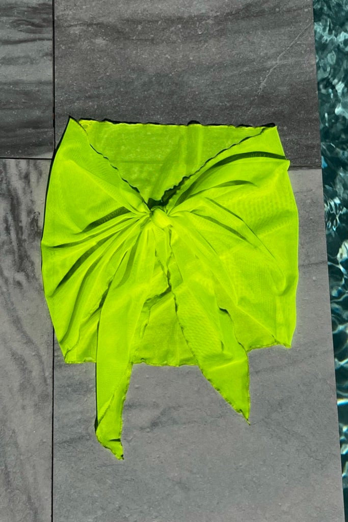 Crush Micro Mesh Sarong Lemon